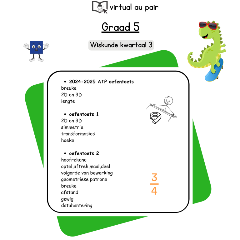 Graad 5 Wiskunde PDF toetse en antwoorde 2025