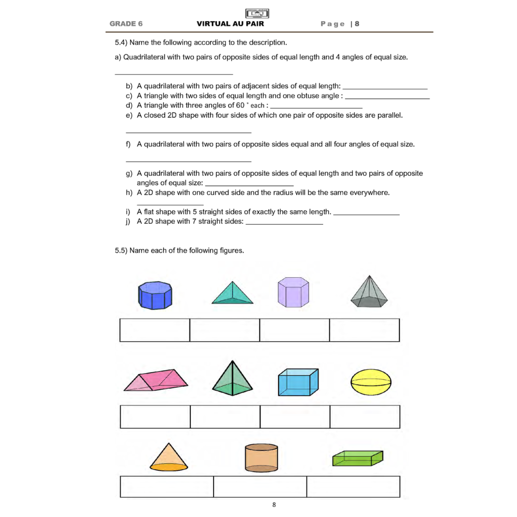 Grade 6 Maths PDF tests and answers