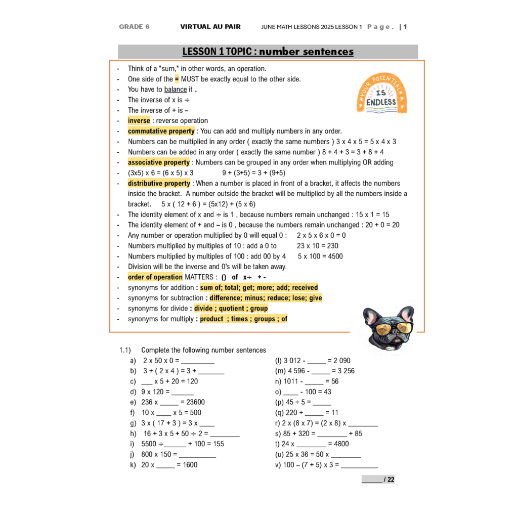 Grade 6 Maths PDF tests and answers