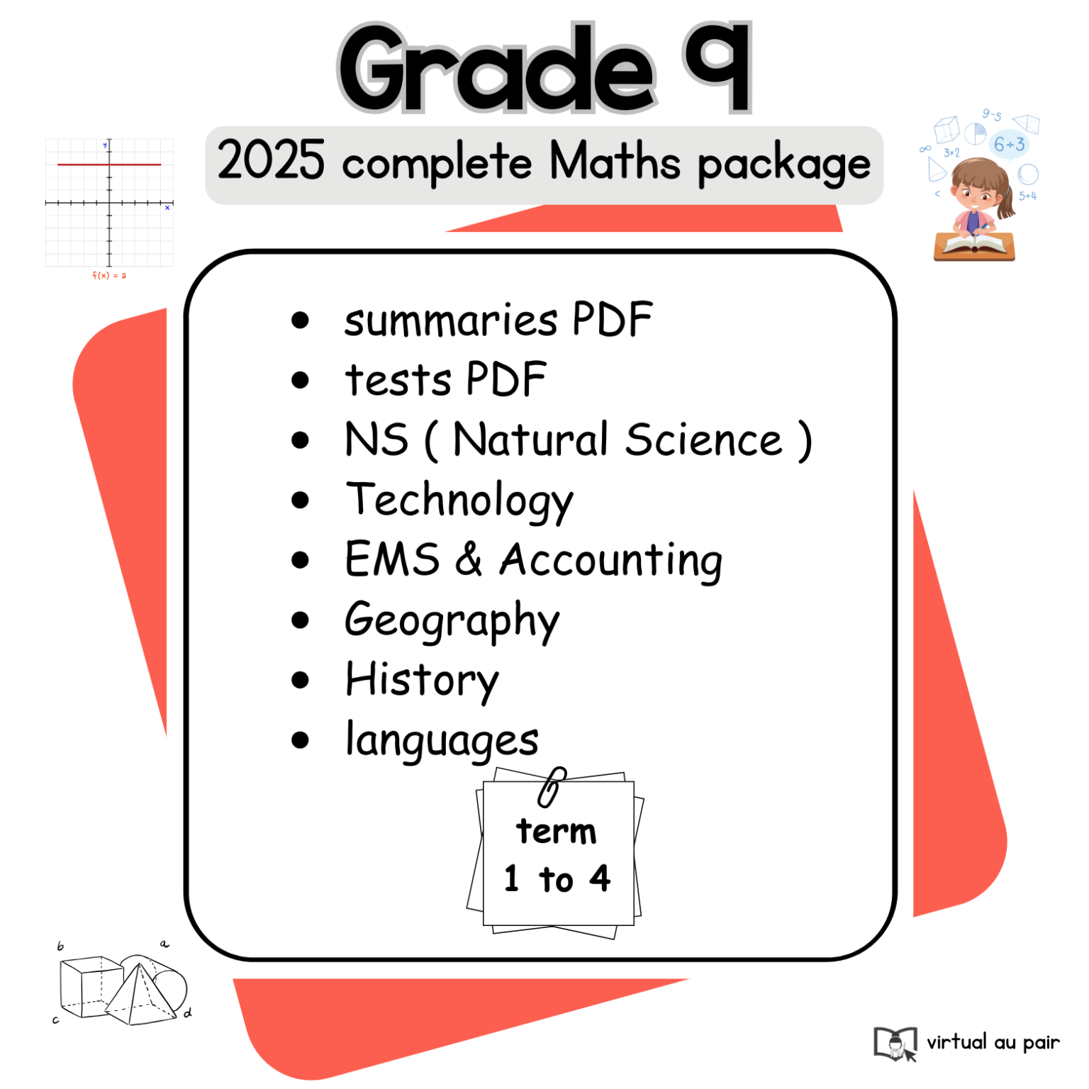 Graad 9 Wiskunde PDF oefenvraestelle en antwoorde